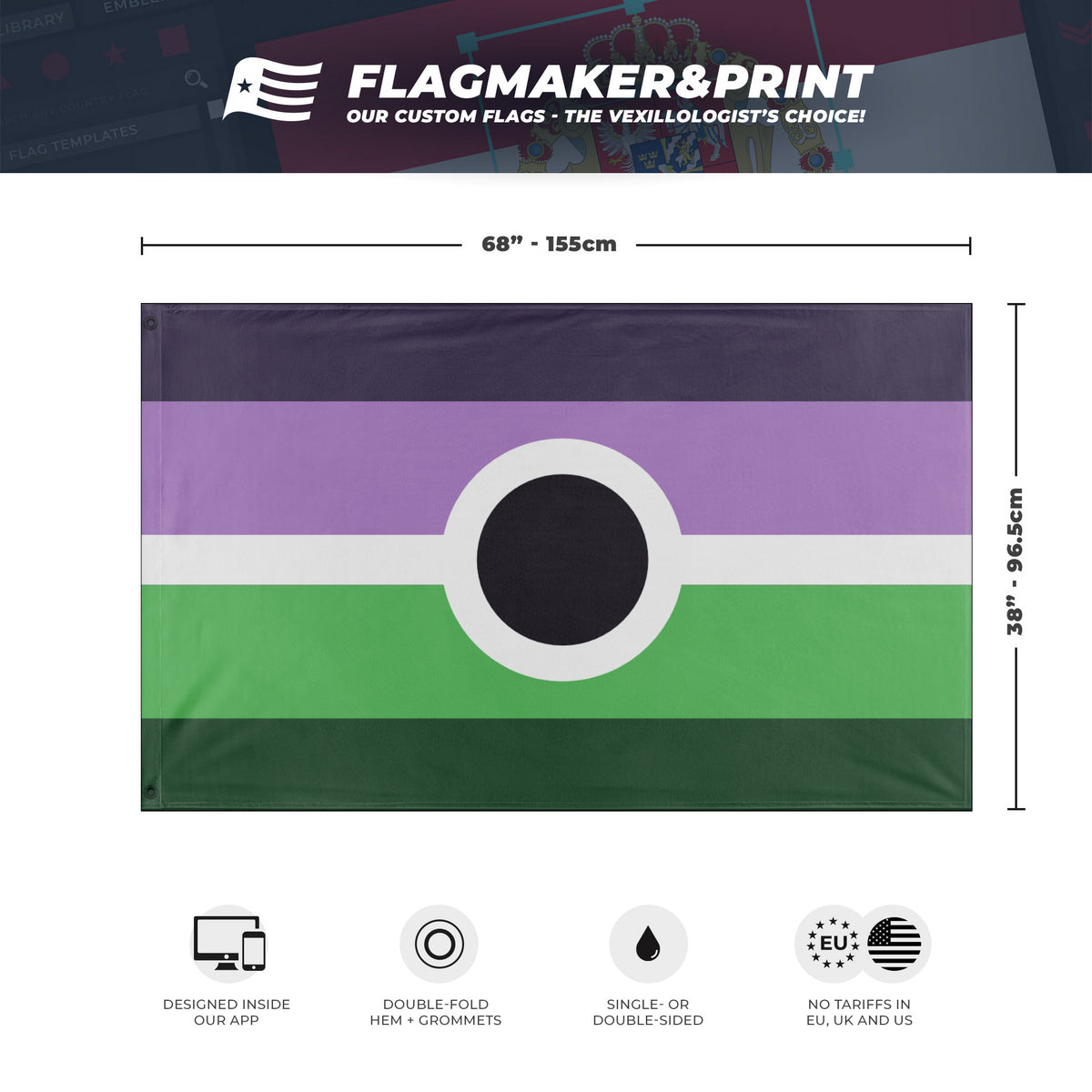 Voidpunk flag (honteuzaikonfu) – Flagmaker & Print