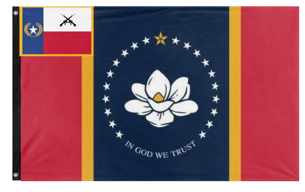 Mississippi State of The United Republic"s of Texas flag (Aydan Melton – Flagmaker & Print