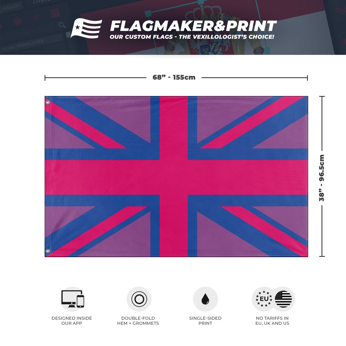 Great British Pride flag (Flag Mashup Bot) – Flagmaker & Print