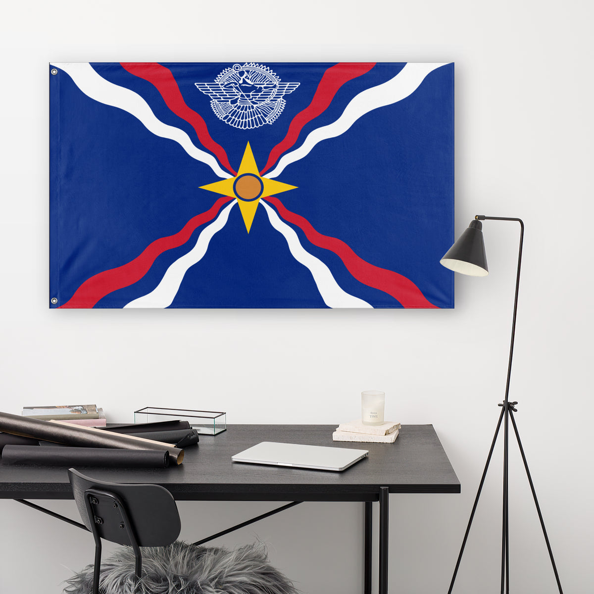 Blue Ensign of South Assyrians flag (Flag Mashup Bot) – Flagmaker & Print