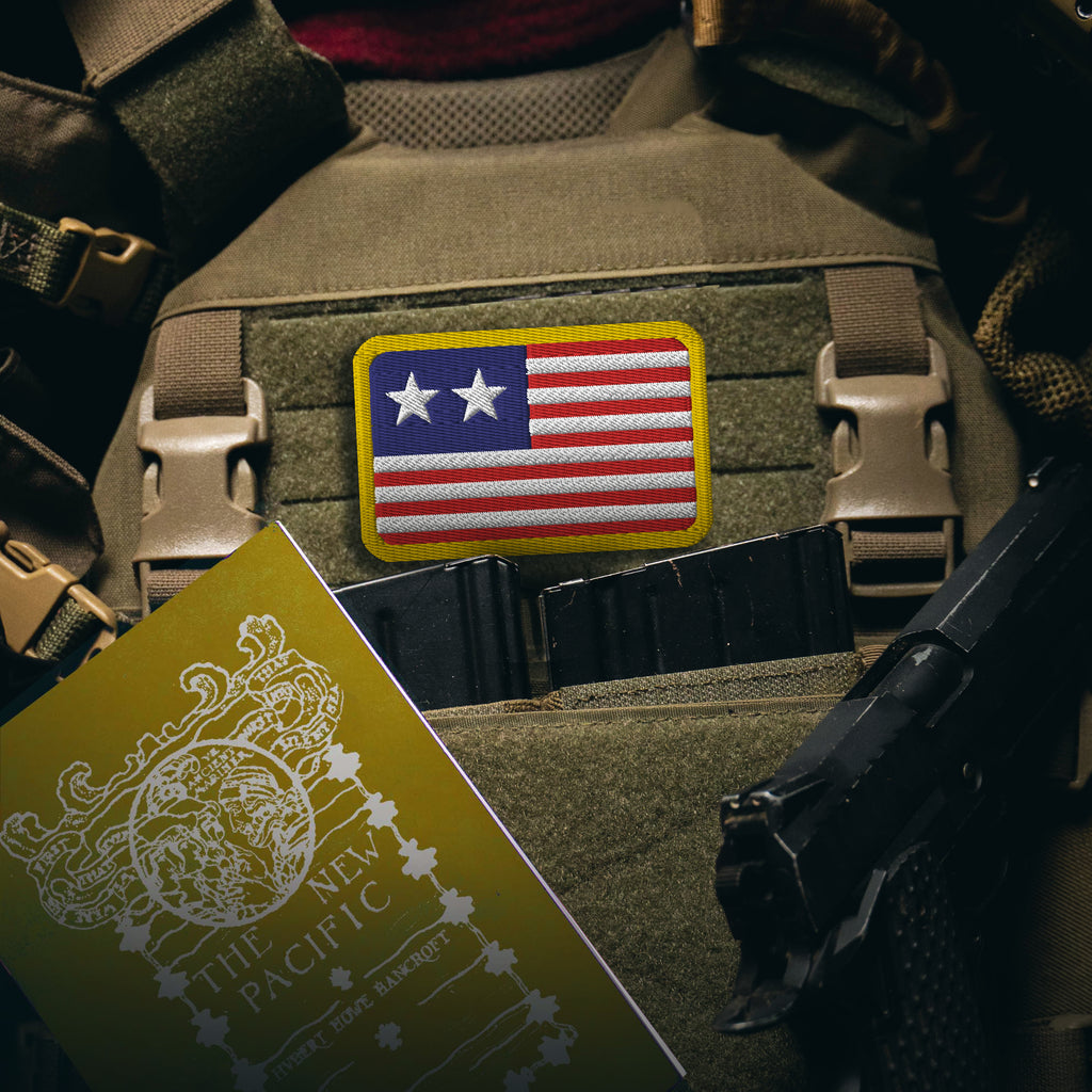 Western Forces - Airsoft Flag Patch (Gold Trim) – Flagmaker & Print