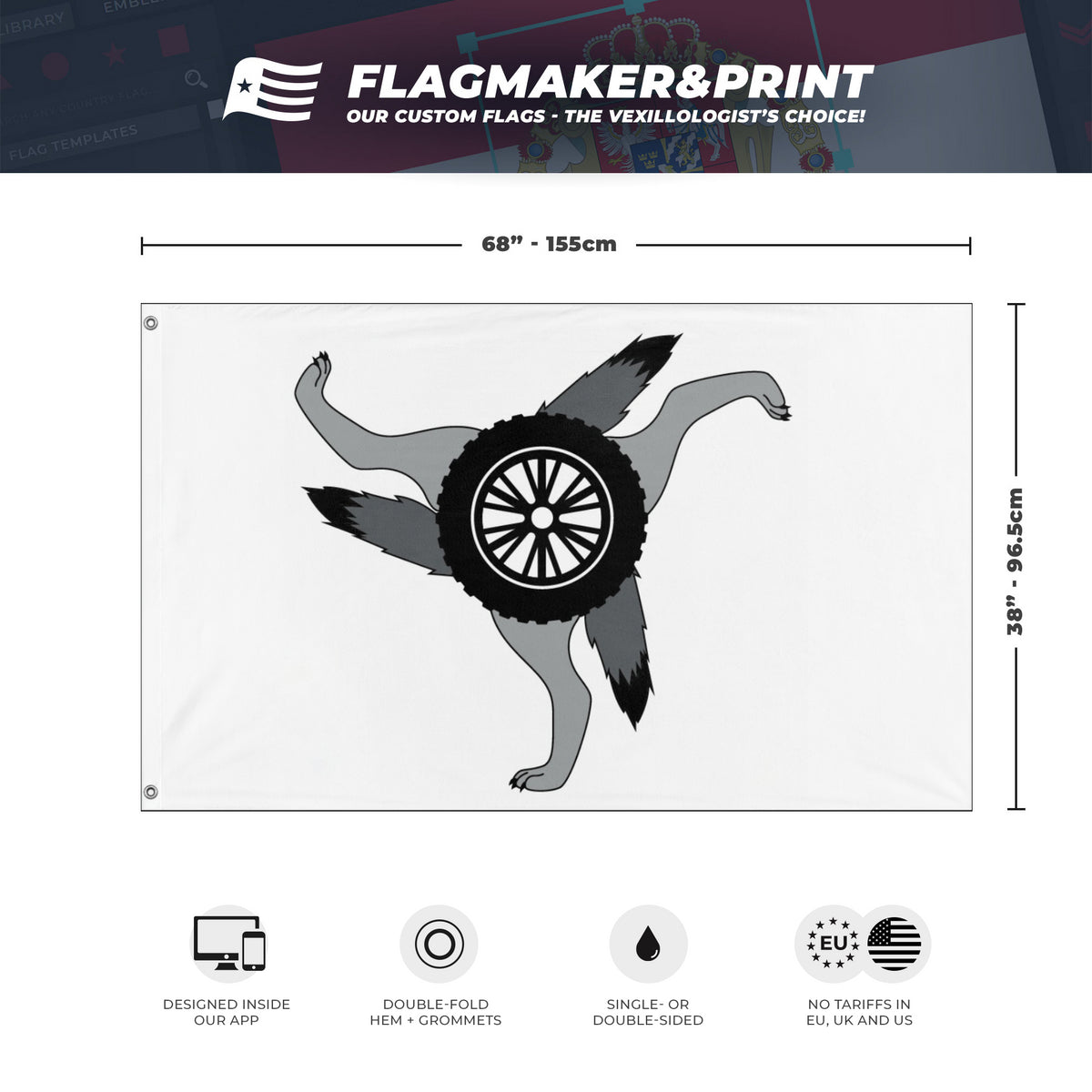 Ridge Racing flag (Big Daddy Long Shot) – Flagmaker & Print