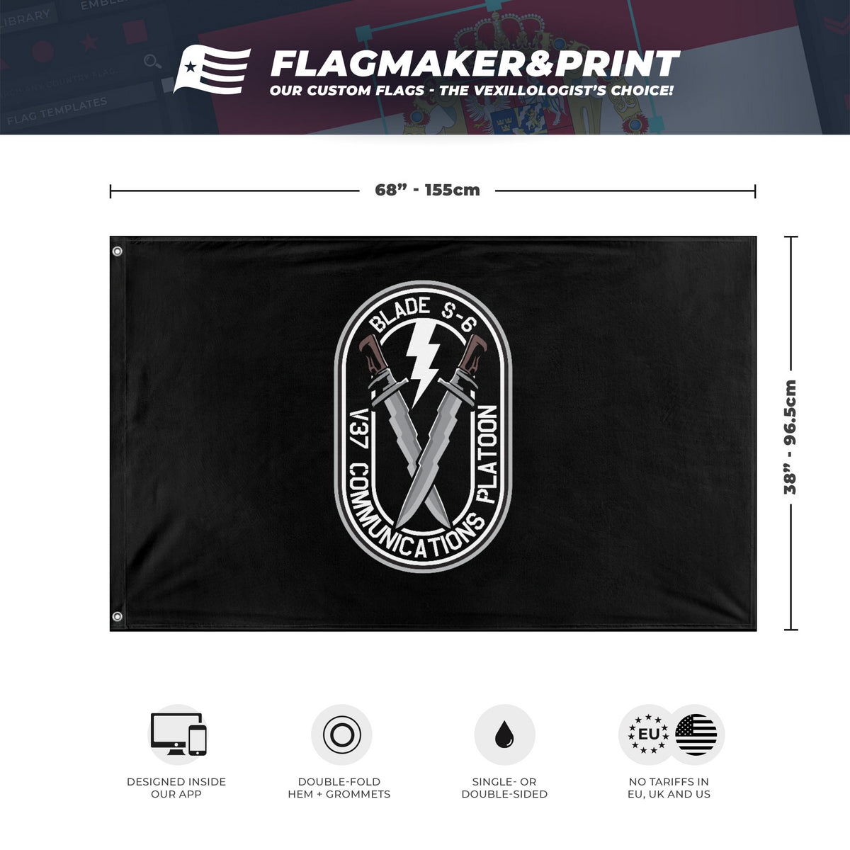 BLADE S-6 flag (Andre Magallanes) (Hidden) – Flagmaker & Print