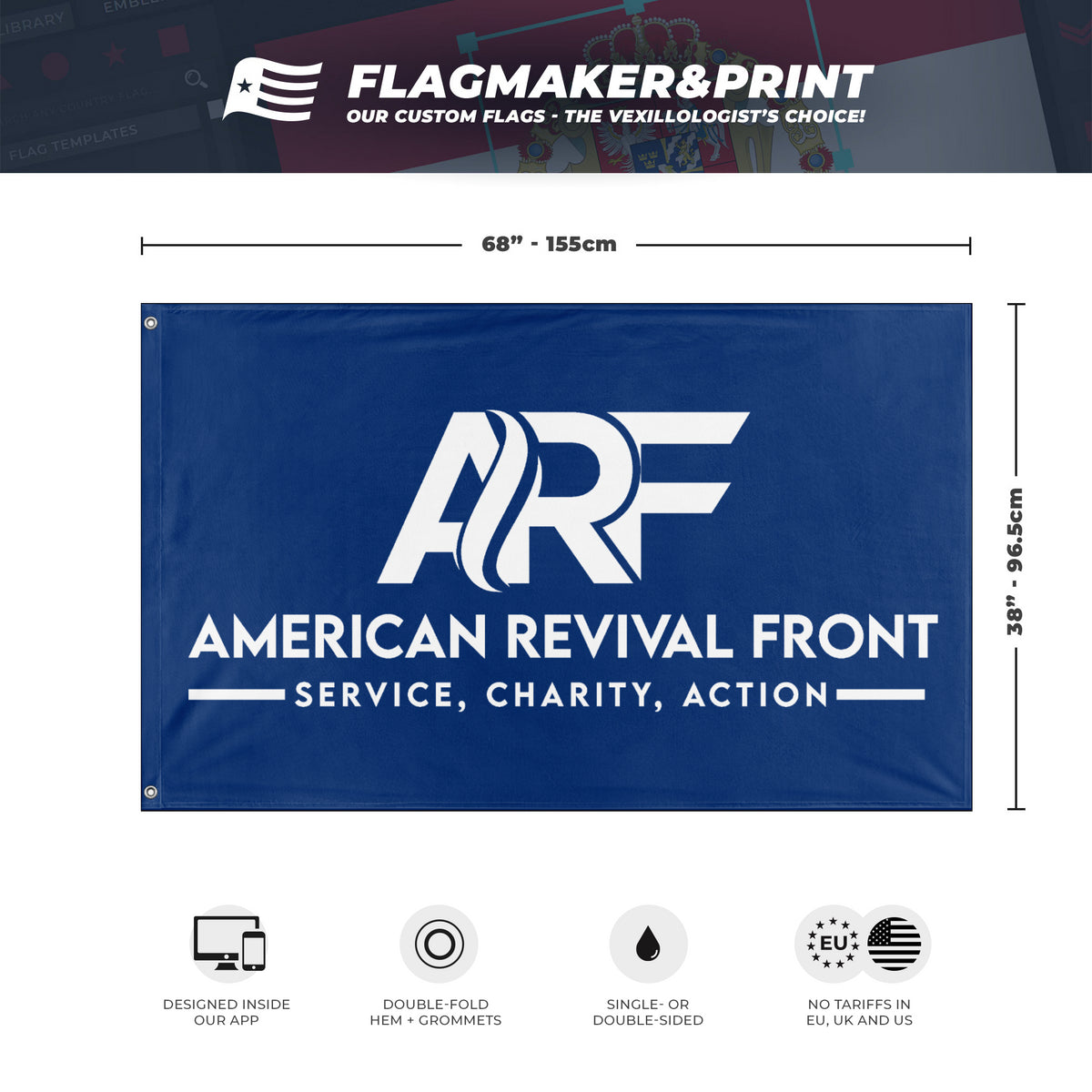 ARF Display Flag (Gabriel Ervin) (Hidden) – Flagmaker & Print