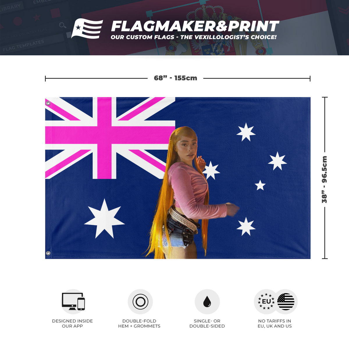 ICE SPICE (AUSTRALIA) flag (CLERMONT.) – Flagmaker & Print