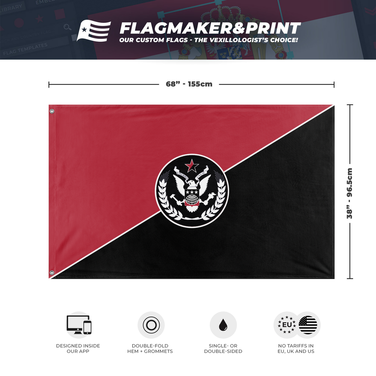 American Syndicalism (6) flag (synicate) – Flagmaker & Print
