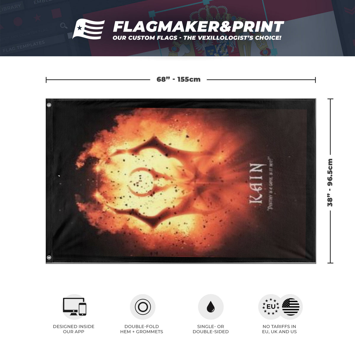 Kain Banner flag (Chandler) – Flagmaker & Print
