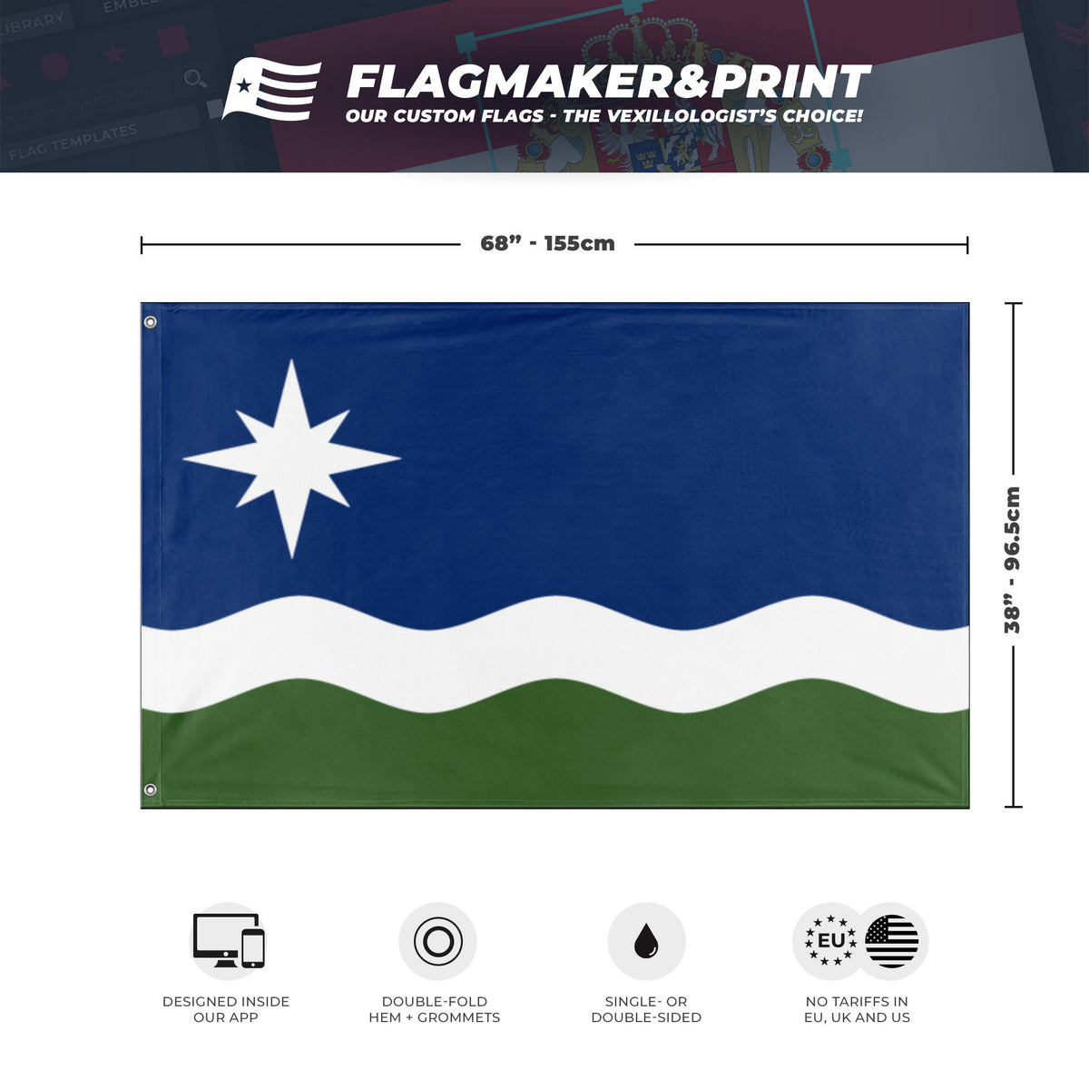 Minnesota North Star Flag (Connor Westpfahl) – Flagmaker & Print