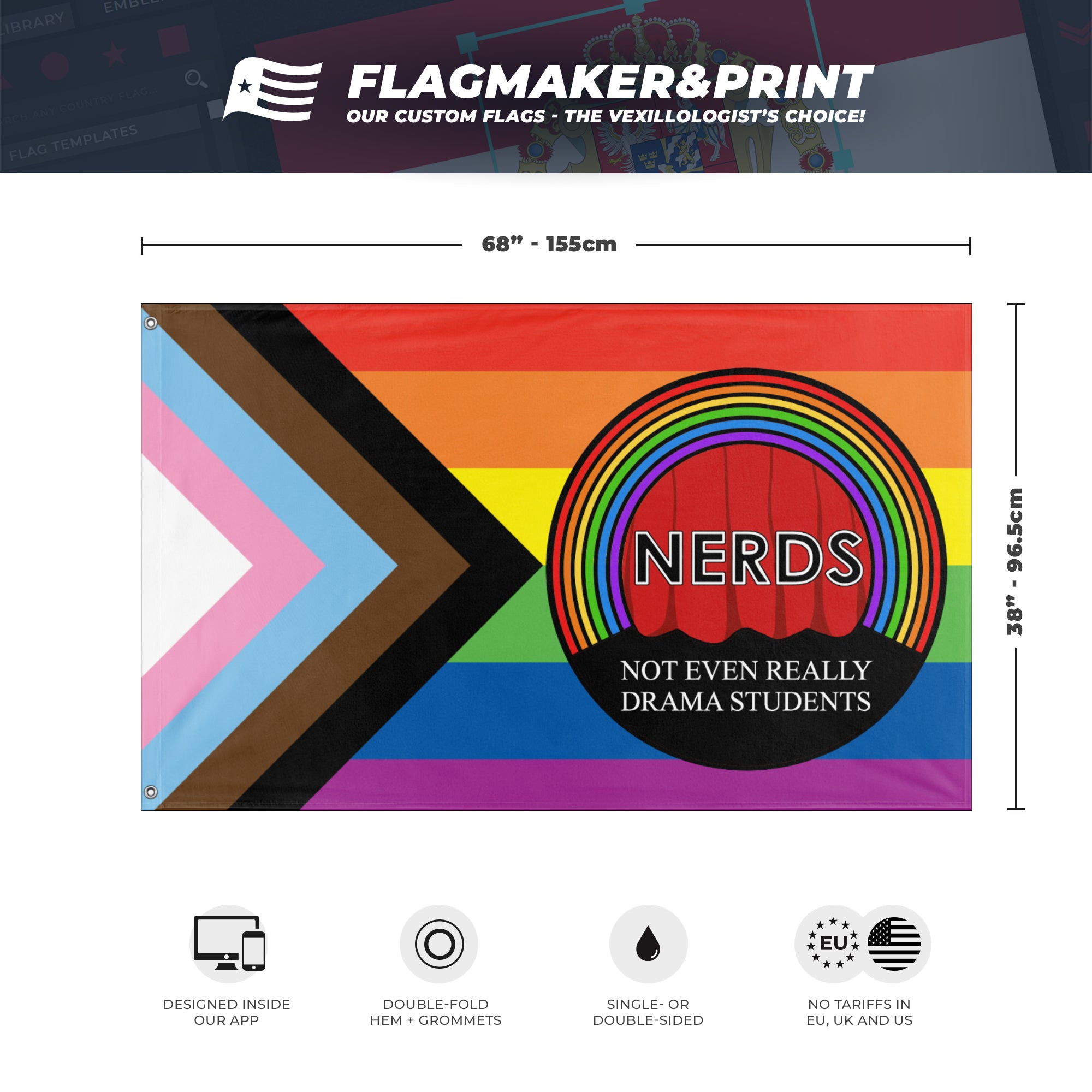 NERDS PRIDE flag (Erin & Avalon) (Hidden) – Flagmaker & Print