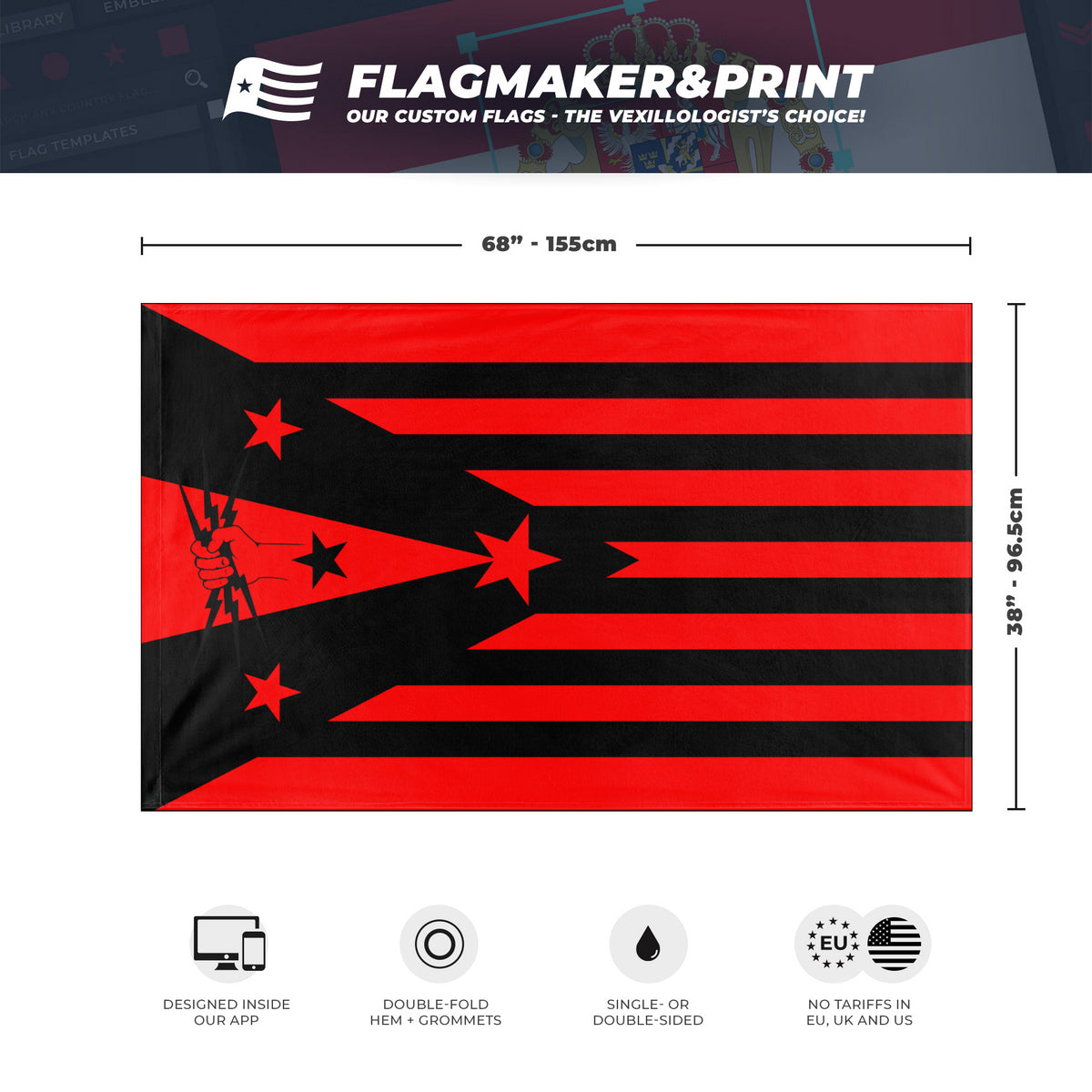 Anarchist Workers flag (Nick) – Flagmaker & Print