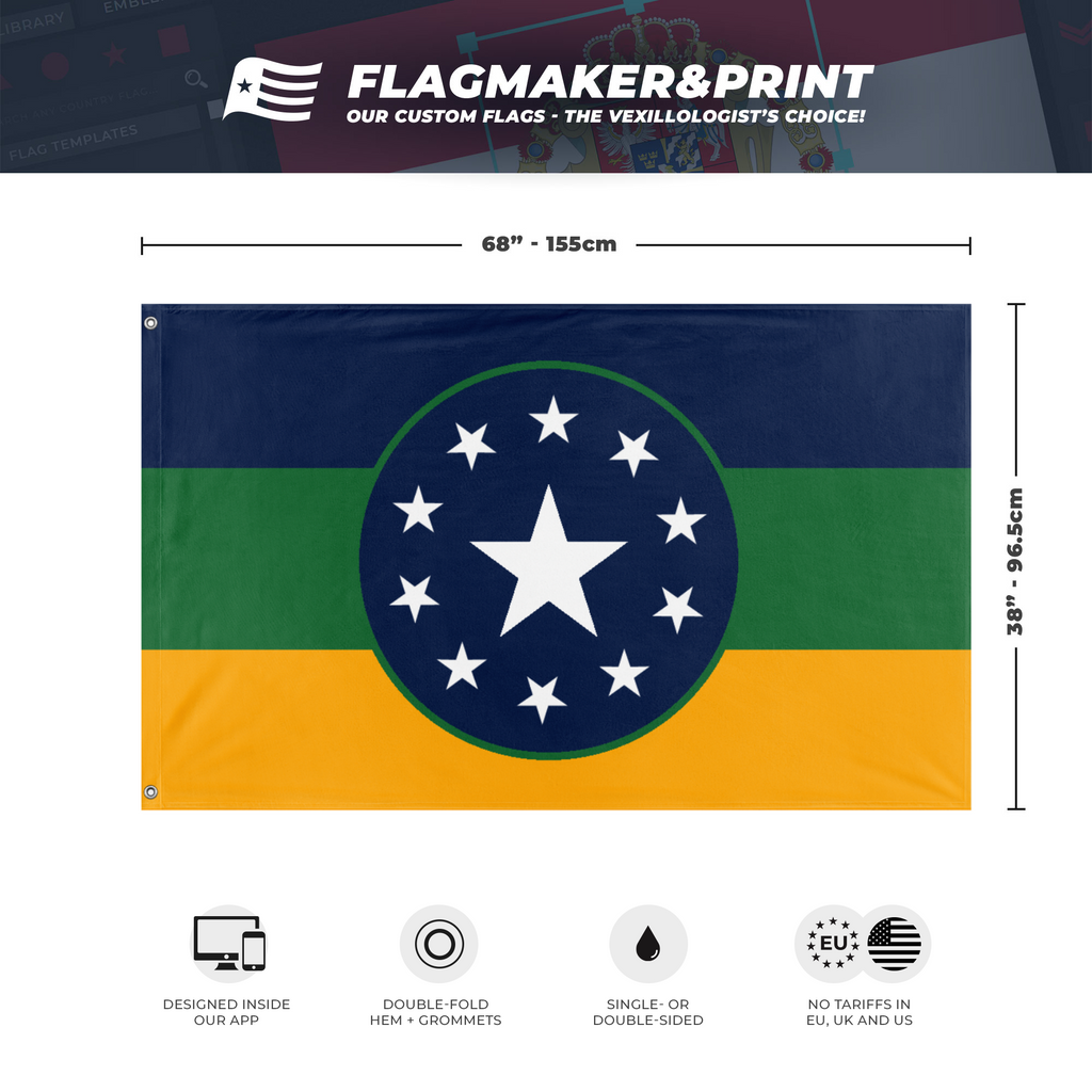 Garecian Republic Flag (Garett J. Taylor) (Hidden) – Flagmaker & Print