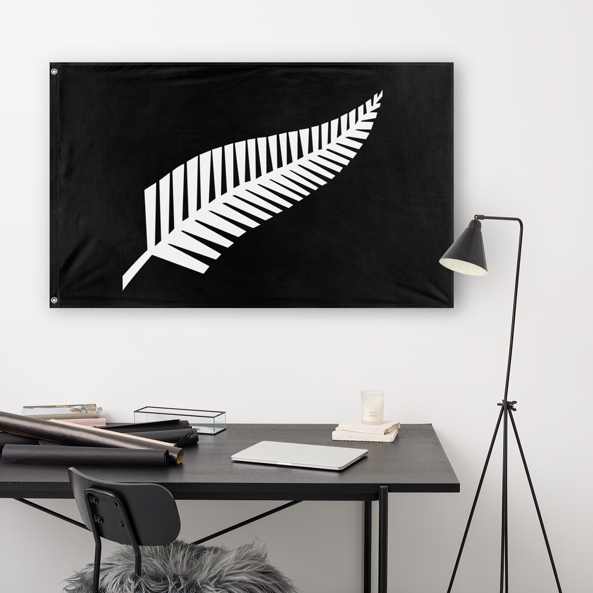 New Zealand 'All Blacks' Silver Fern flag (New Zealand) – Flagmaker & Print