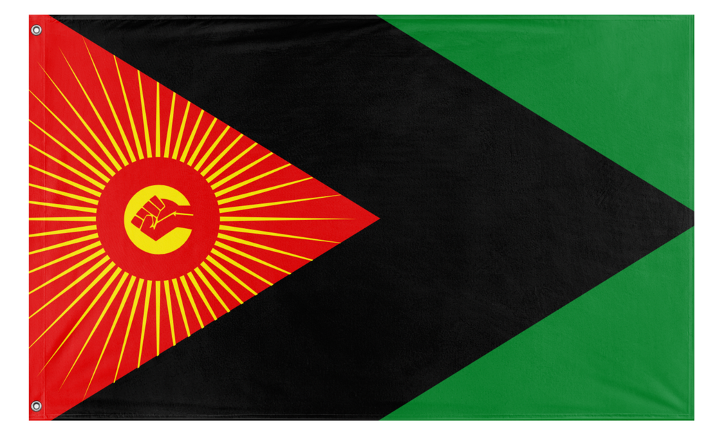 Pan African Socialist flag (Rhiza Stirning) – Flagmaker & Print