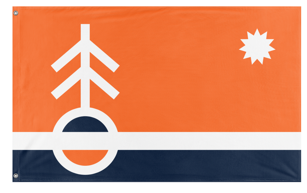 Evening Tree flag (Ryan Kostusiak) – Flagmaker & Print