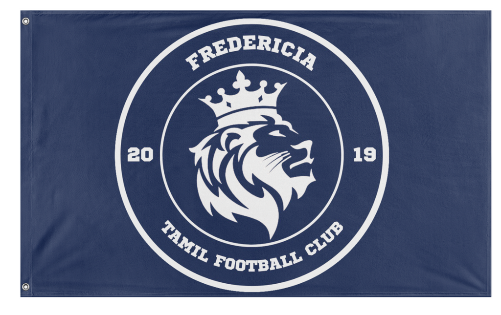 Fredericia Tamil Football Club - Bigger Logo flag (FTC) – Flagmaker & Print