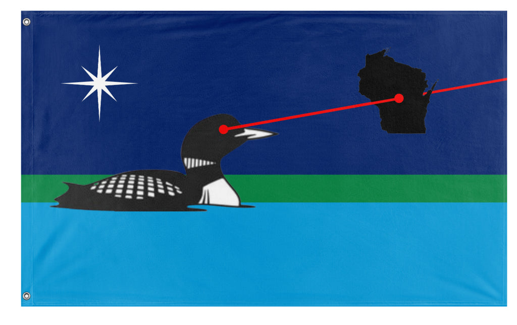 Laser Loon (Minnesota) flag (robert) – Flagmaker & Print