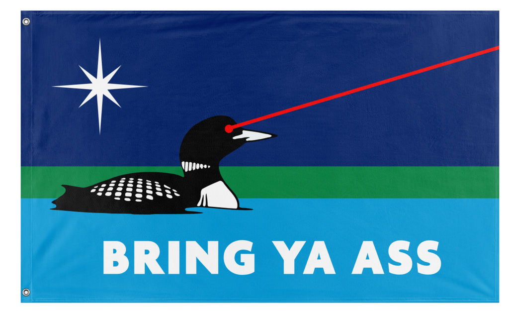 Minnesota Laser Loon - Bring Ya Ass flag (Minnesota) – Flagmaker & Print