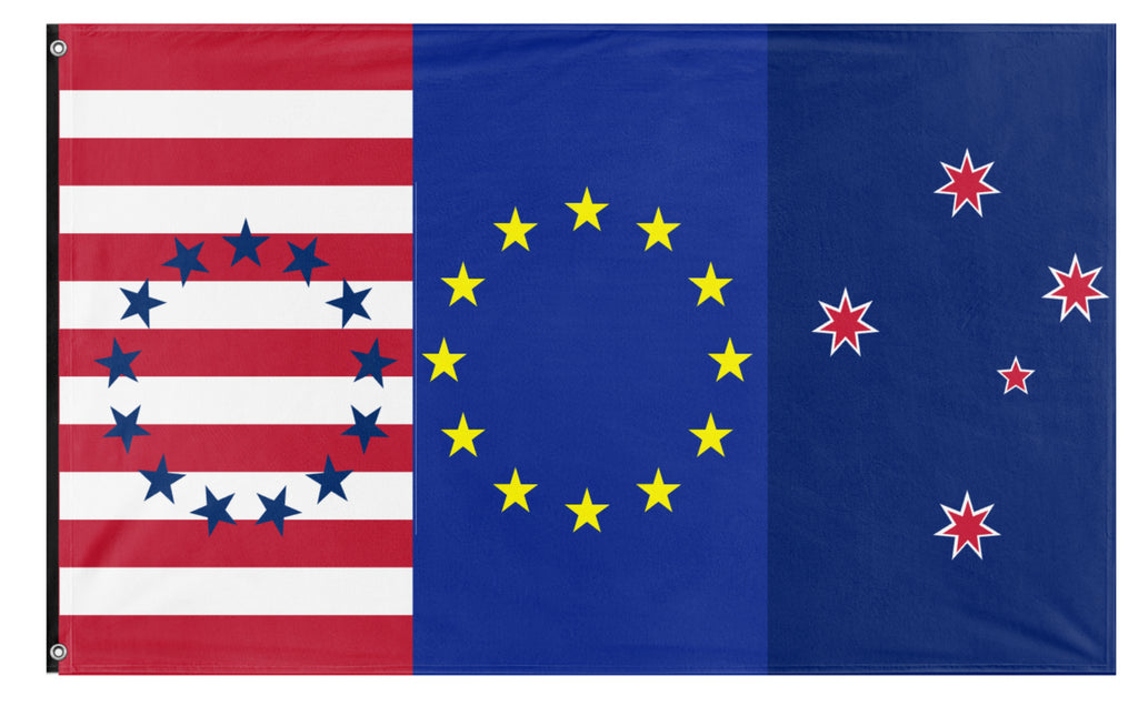 Euro-America-Oceanian flag (garth) – Flagmaker & Print
