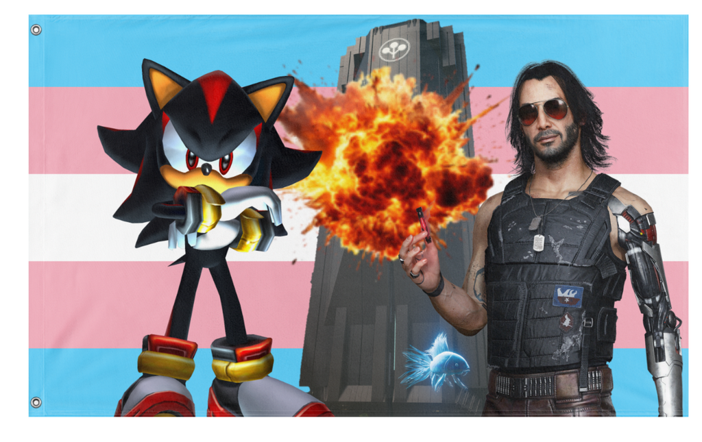 transgender hot topic wannabe flag (Bluegumballsonova) – Flagmaker & Print