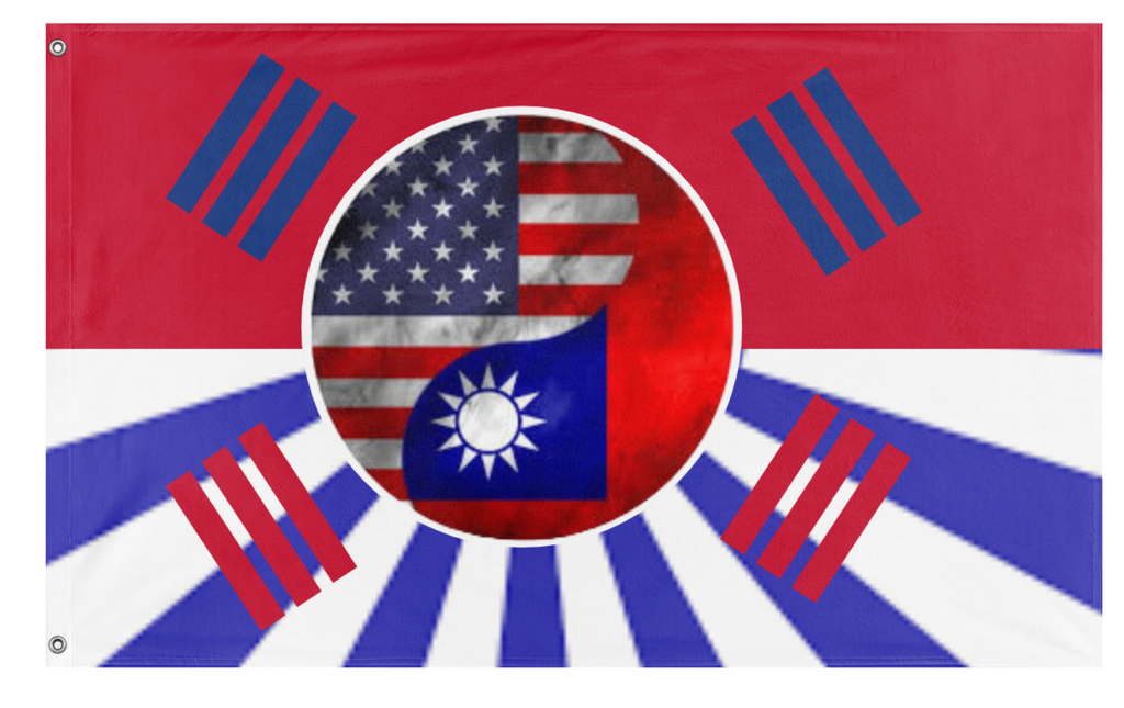 Asian anti-Communist Union flag (DT) – Flagmaker & Print