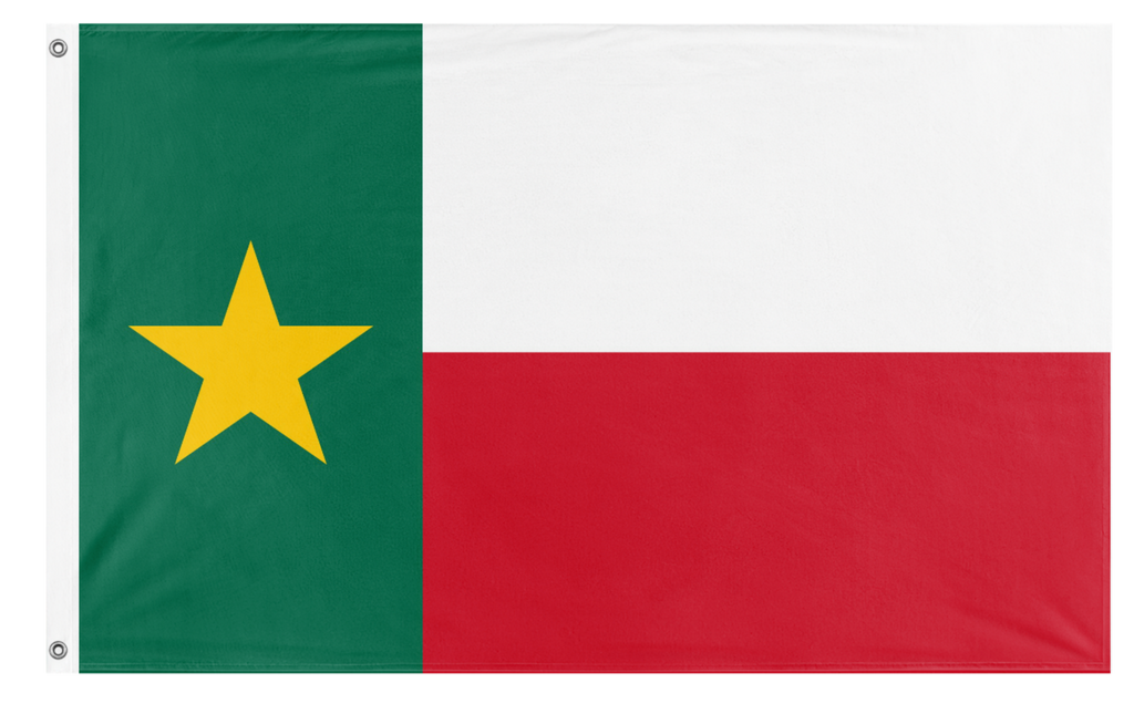 Mexican State Flag Of Tejas Redesign flag (Maximus Santiago Guerrero C ...
