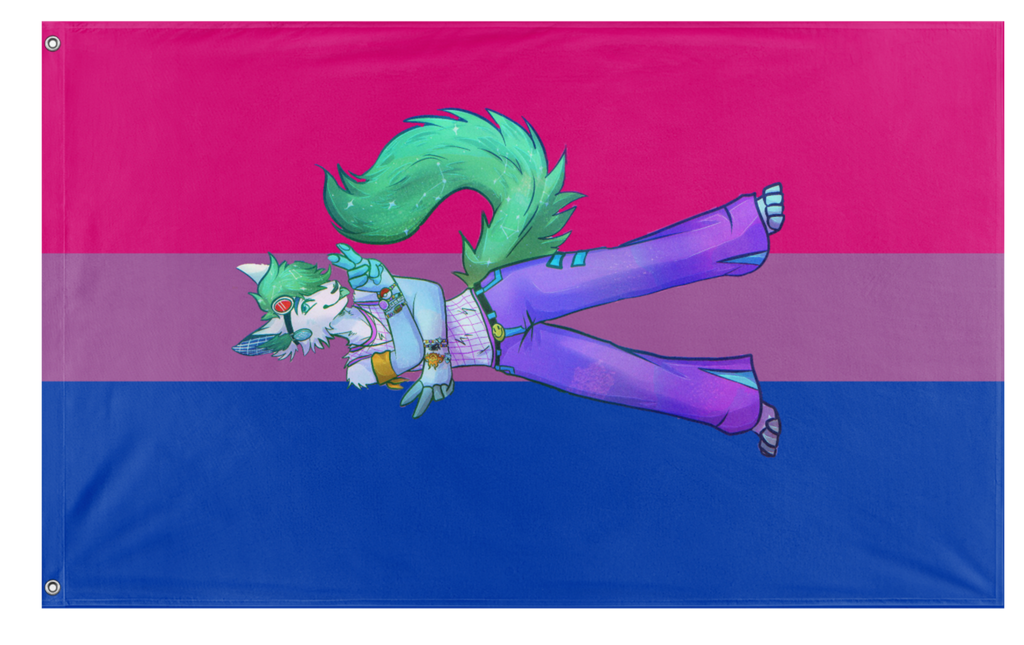 Hyper-Raver Bi flag (AstroCat) (Hidden) – Flagmaker & Print