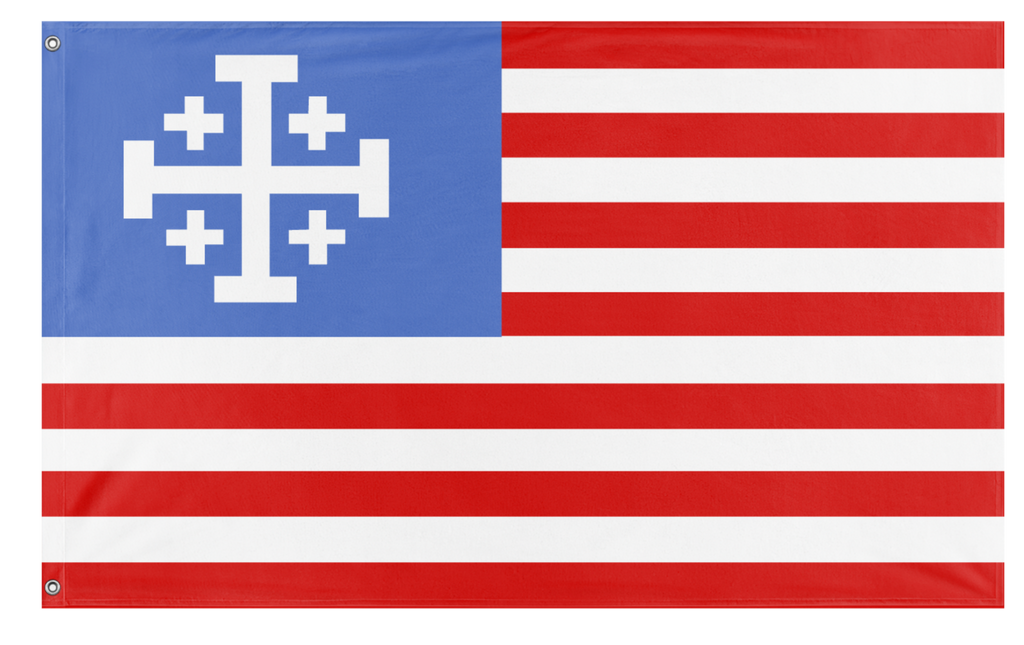 United States flag with Templar Cross flag (Religious) – Flagmaker & Print