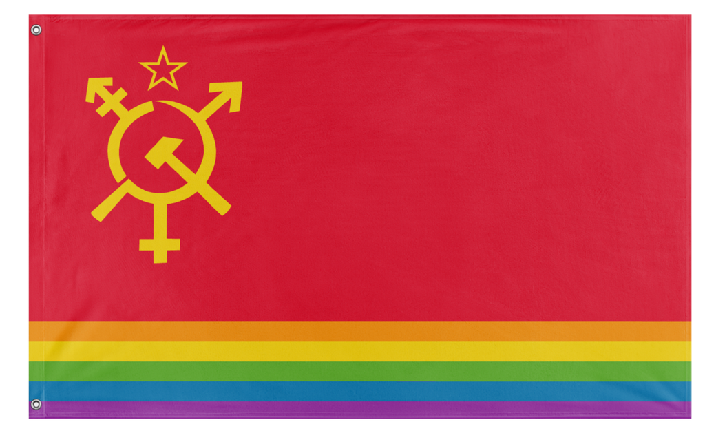 Luxury Gay Space Communism Flag (Parody) – Flagmaker & Print