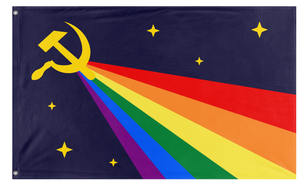 Luxury Gay Space Communism Flag (Parody) – Flagmaker & Print