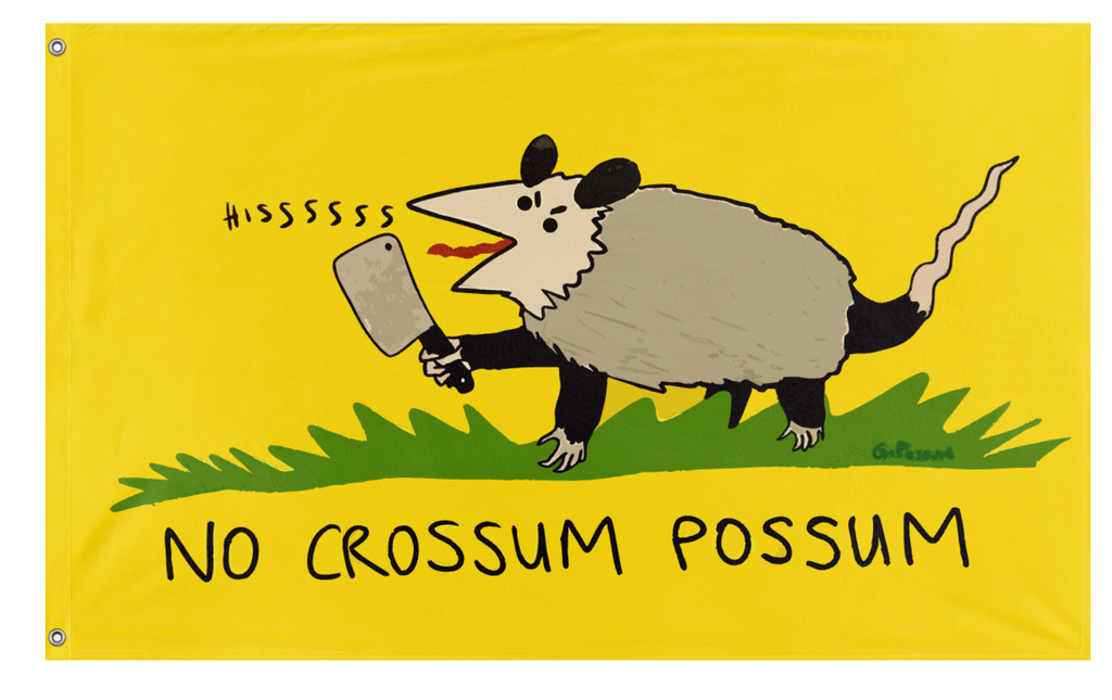 No Crossum The Possum Flag (Gadsden) – Flagmaker & Print