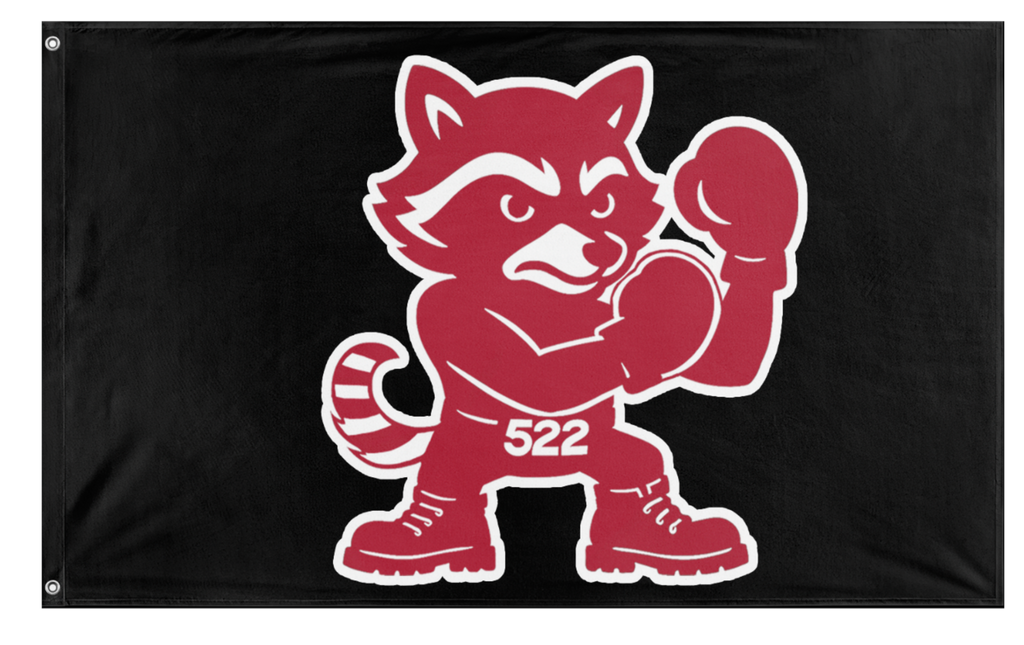 Fighting Racoons flag (Todd Boyer) – Flagmaker & Print