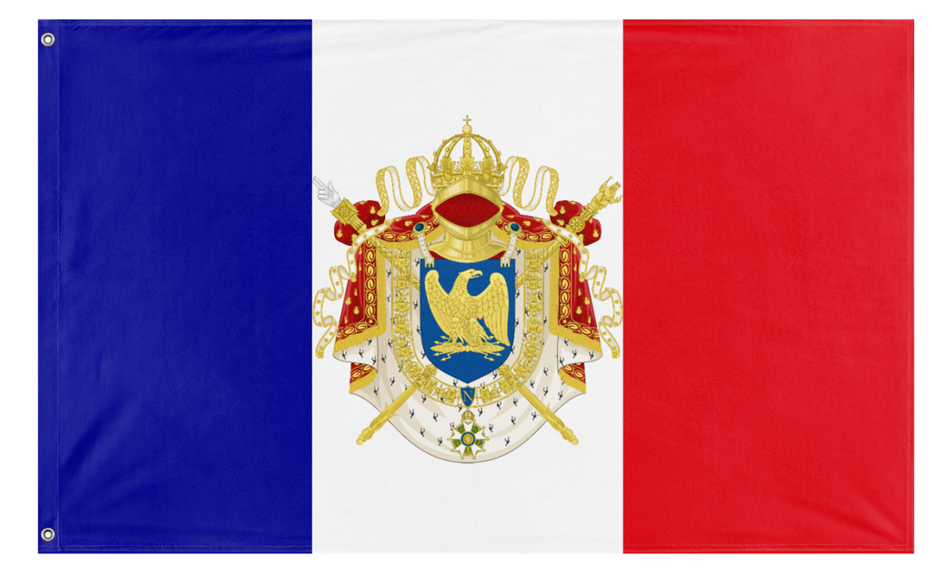 French Empire flag (alternative coat of arms) (V2) (Benjamin LG ...