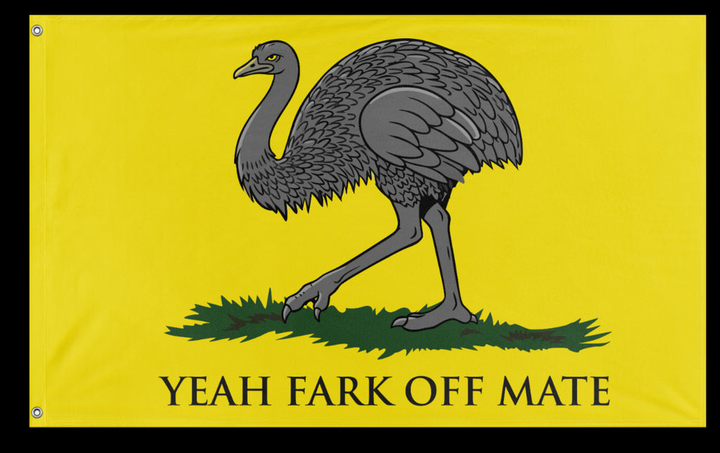 Australian Ostrich Gadsden flag ('Straya) – Flagmaker & Print