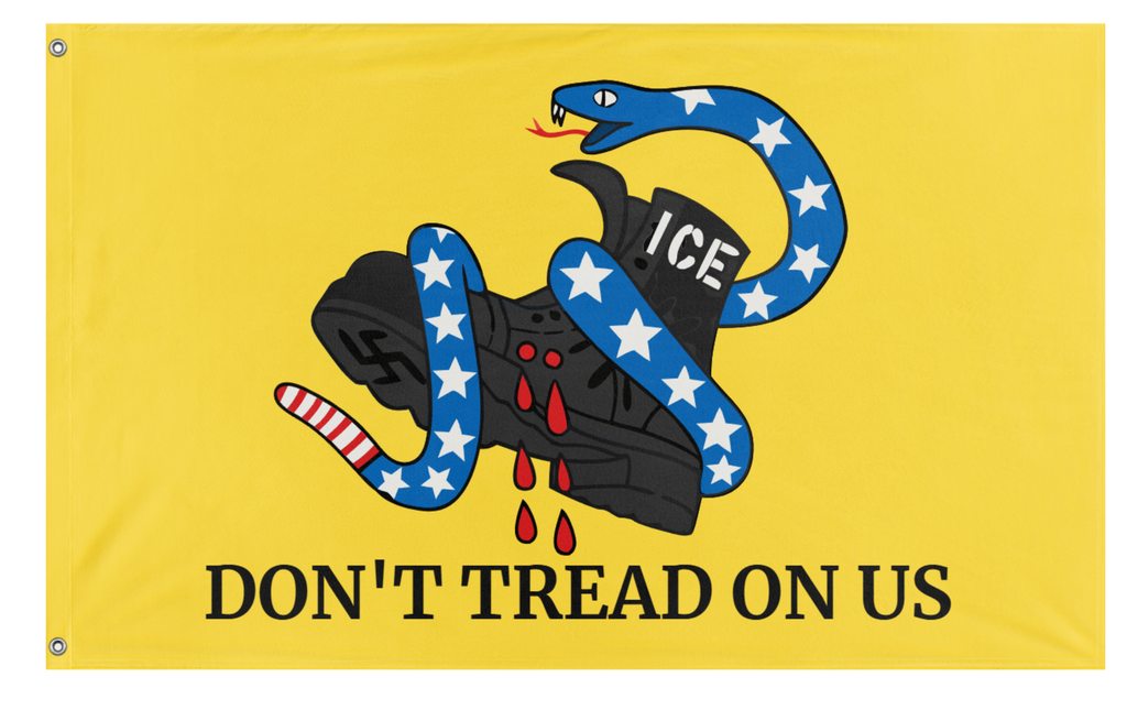 Anti-ICE Gadsden flag (Protest Movement) – Flagmaker & Print