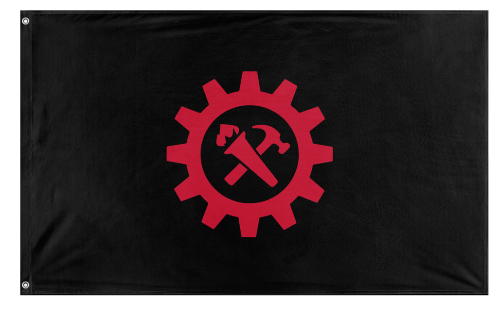 Torch and hammer flag (cereal) – Flagmaker & Print