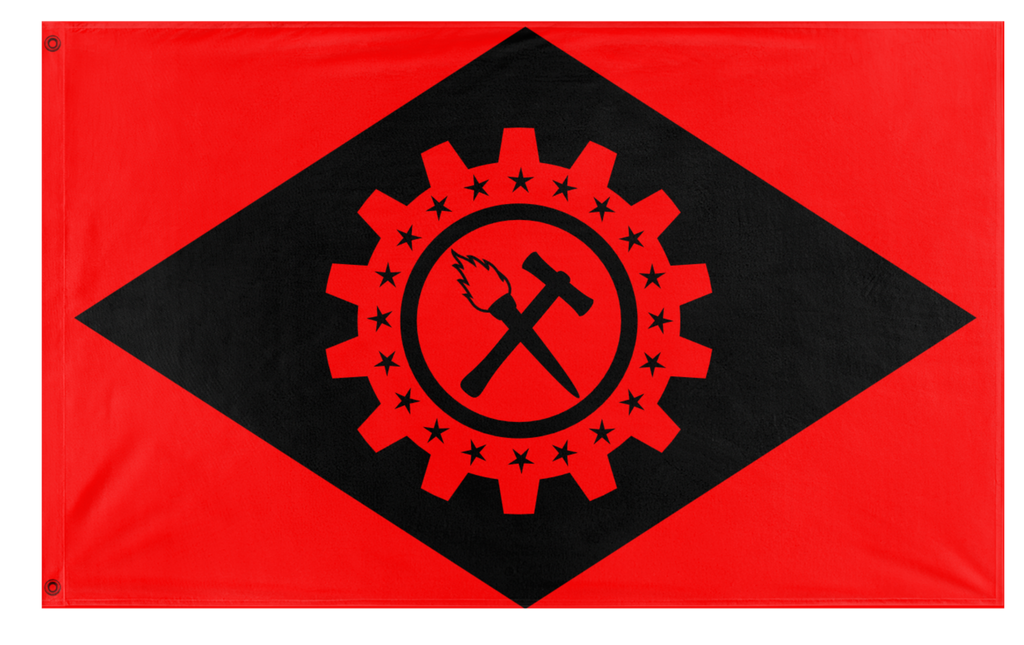 Anarcho-Syndicalist Brazil flag (Alt-History) – Flagmaker & Print