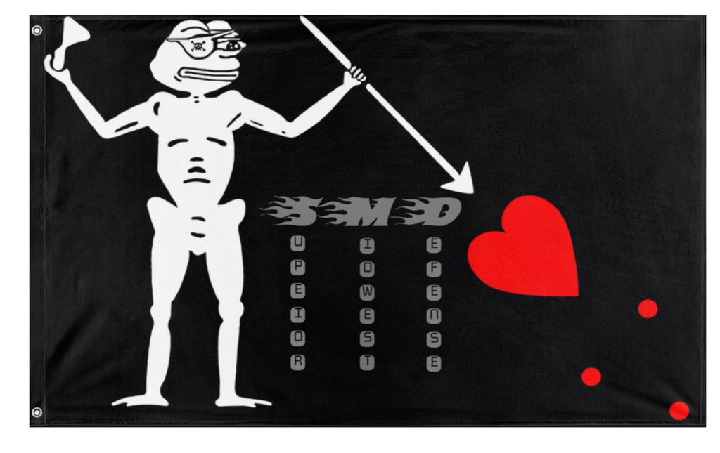 PEPESMD flag (pepe blackbeard) – Flagmaker & Print