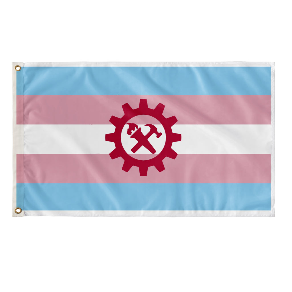 syndicalist transgender flag flag (ophélie eauphare) – Flagmaker & Print