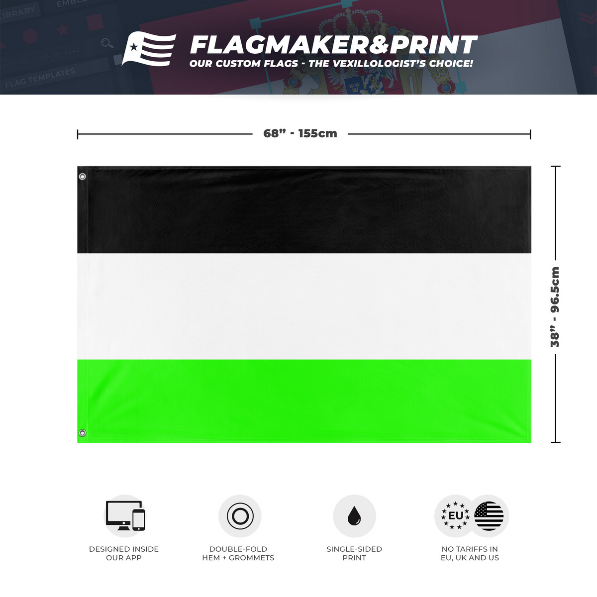 Kastokan Federal Autonomous Zone Flag (KFAZ) flag (Jacob) – Flagmaker ...