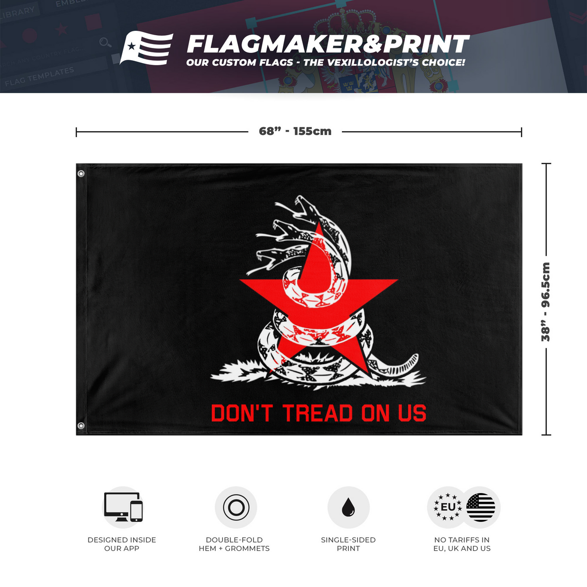 LibSoc Gadsen flag (Stonewall) (Hidden) – Flagmaker & Print