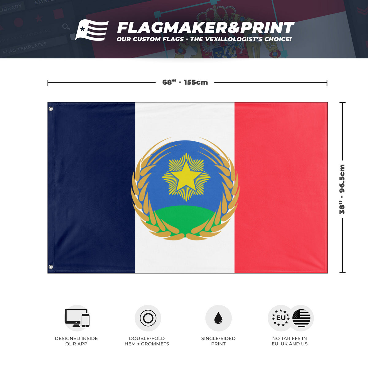 Communist France flag (Comrade Coldsteelpot) – Flagmaker & Print