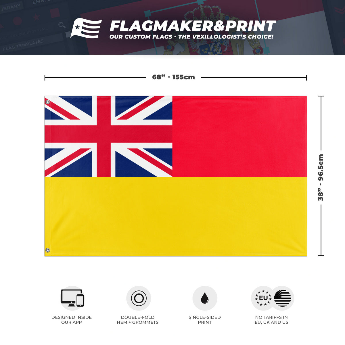 Dominion Of Rupert's Land flag (Dan) – Flagmaker & Print