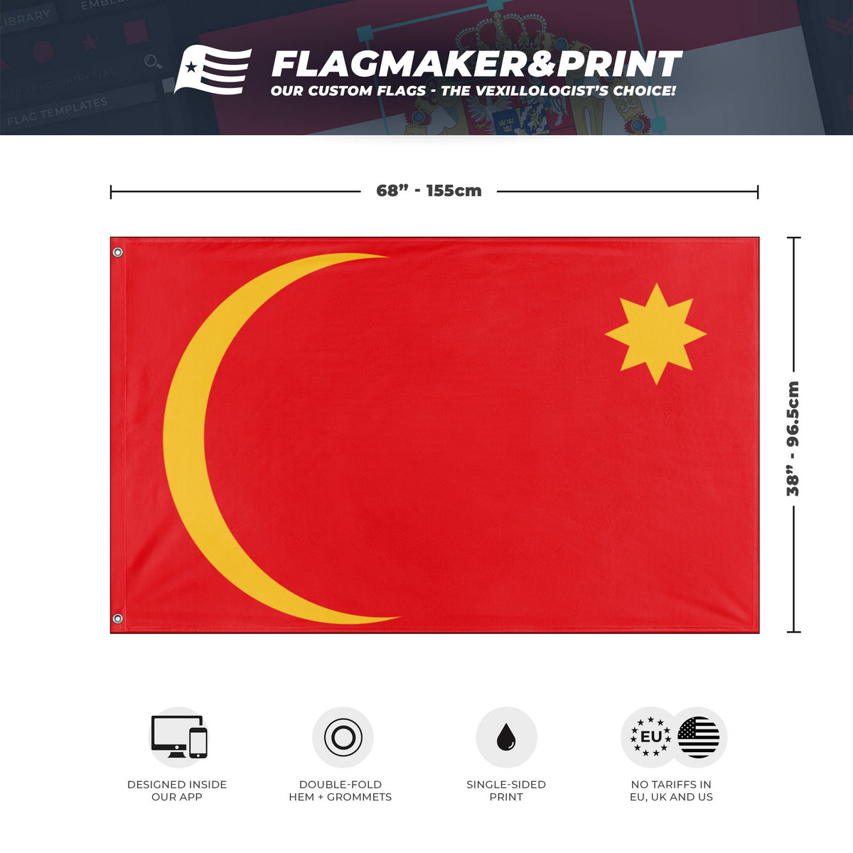 Jabal Shammar flag (Kaiserreich) – Flagmaker & Print