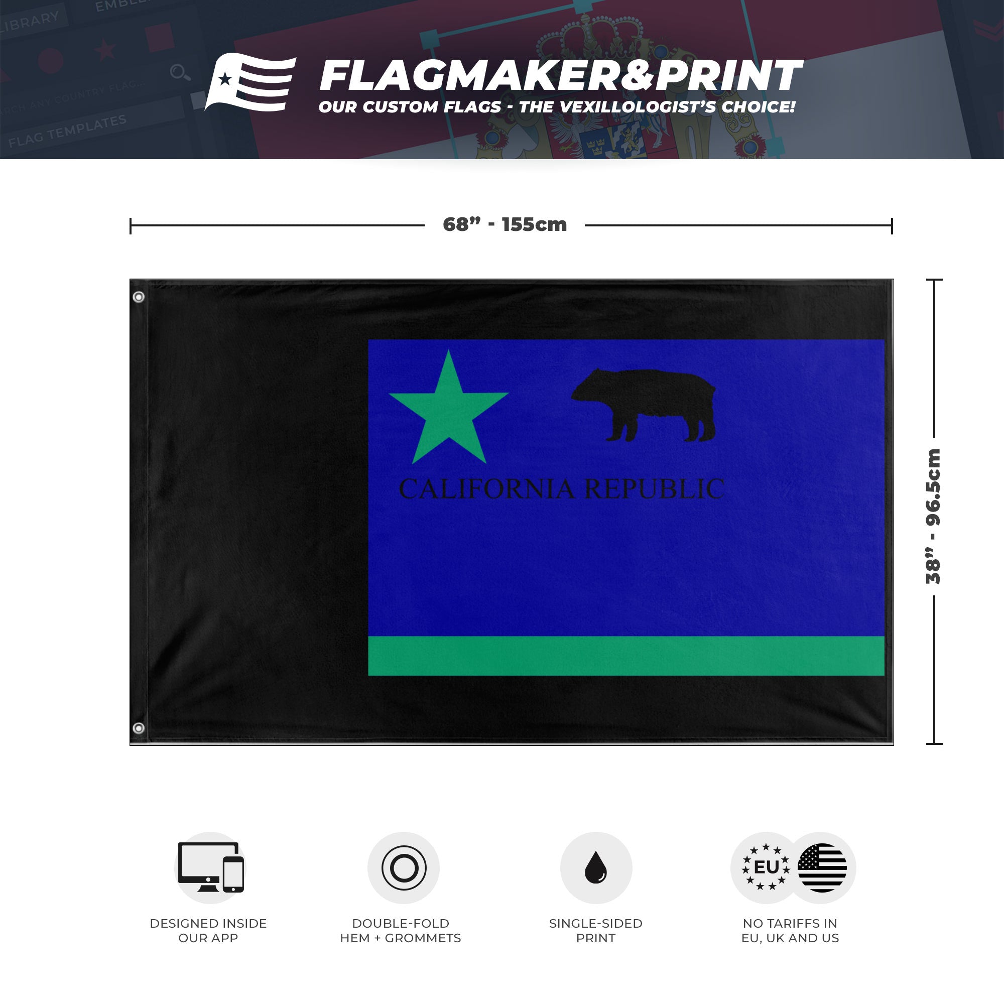 Torres State flag (Flag-Mashup-Bot) – Flagmaker & Print
