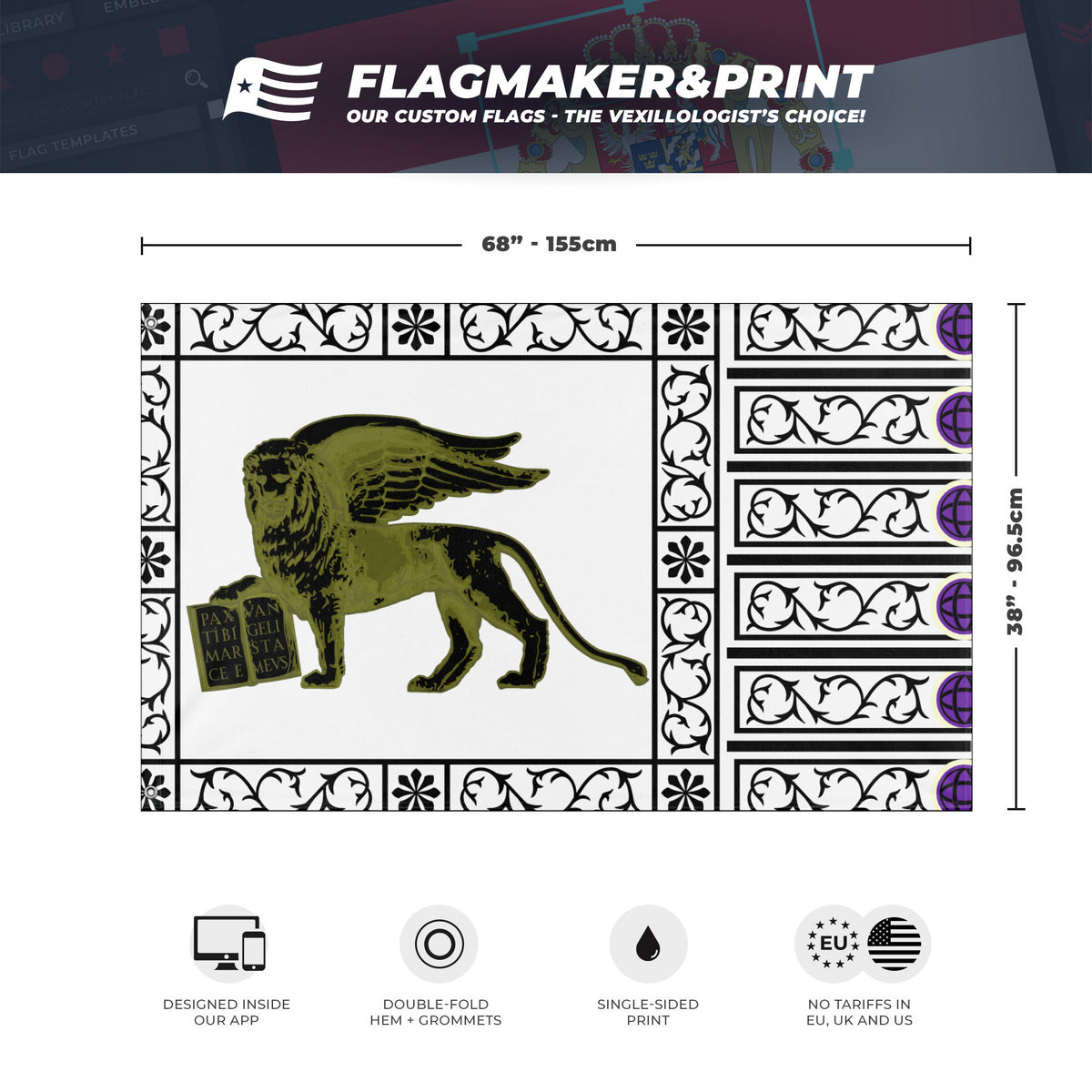 Most Korea flag (Flag-Mashup-Bot) – Flagmaker & Print