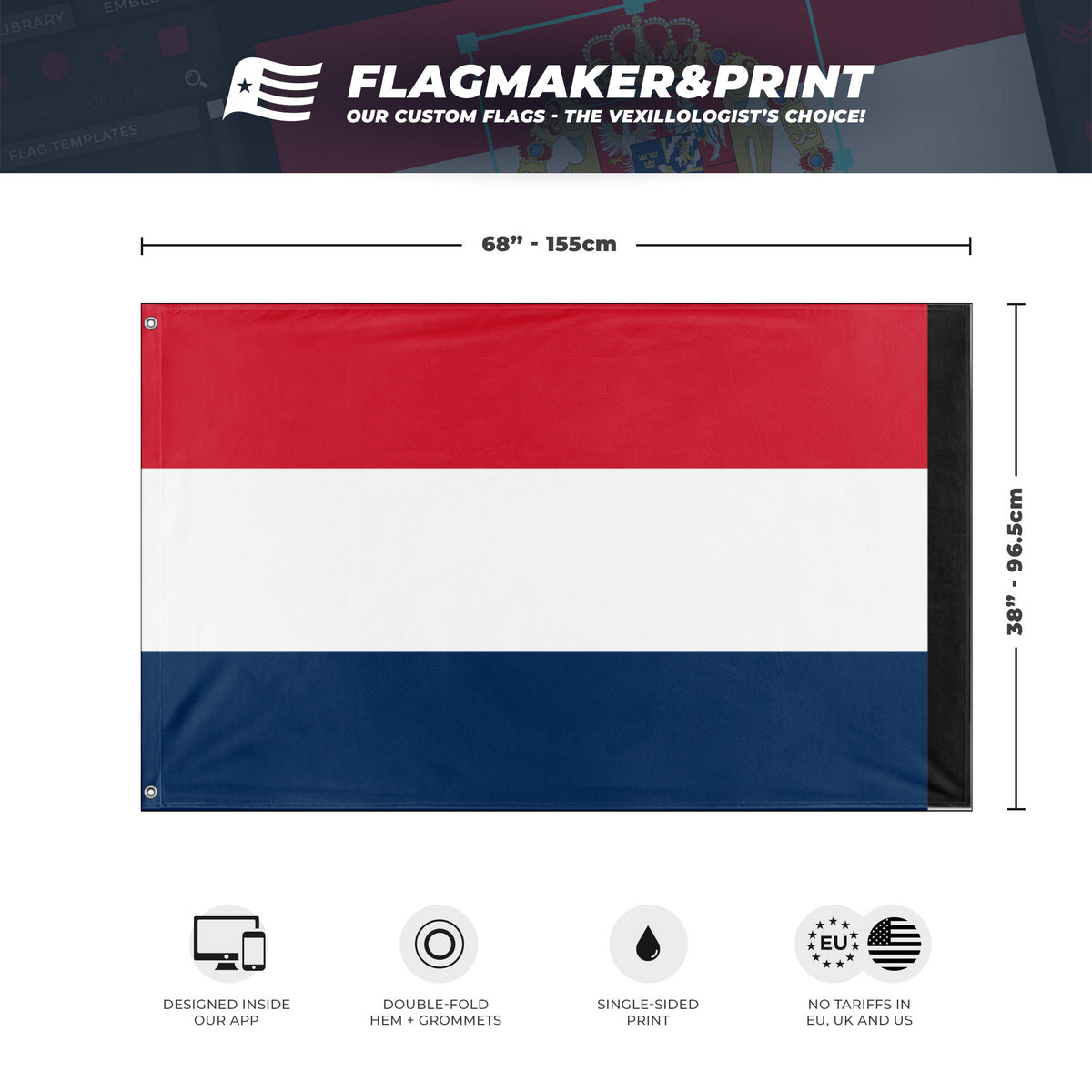 Pan Saar flag (Flag-Mashup-Bot) – Flagmaker & Print