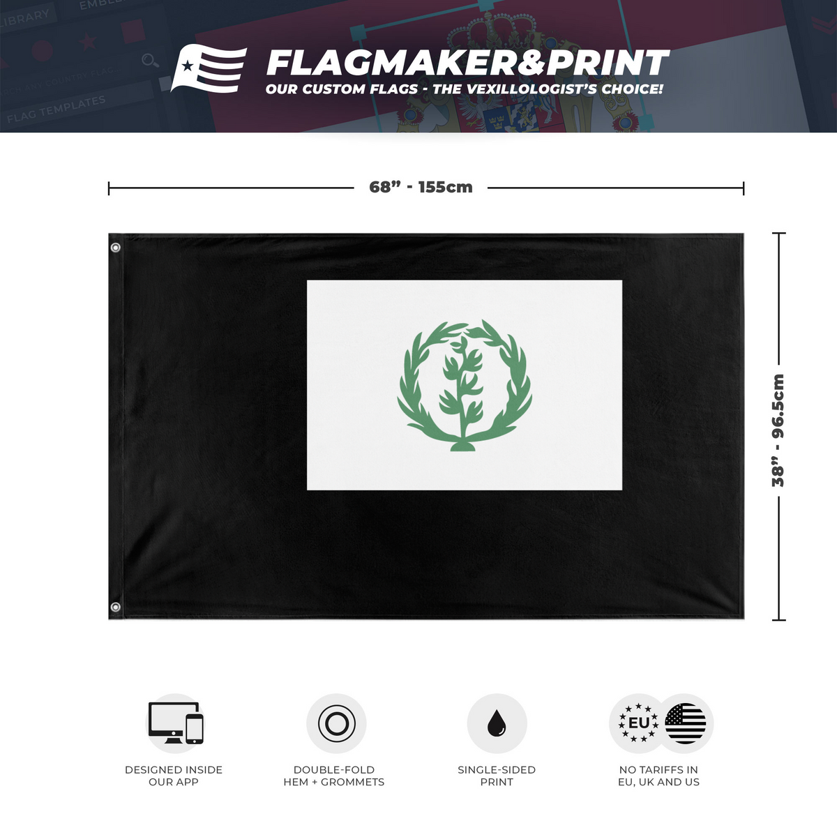 Doofatrea flag (Flag Mashup Bot) – Flagmaker & Print