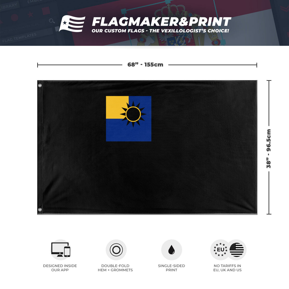 Taidos flag (Flag Mashup Bot) – Flagmaker & Print