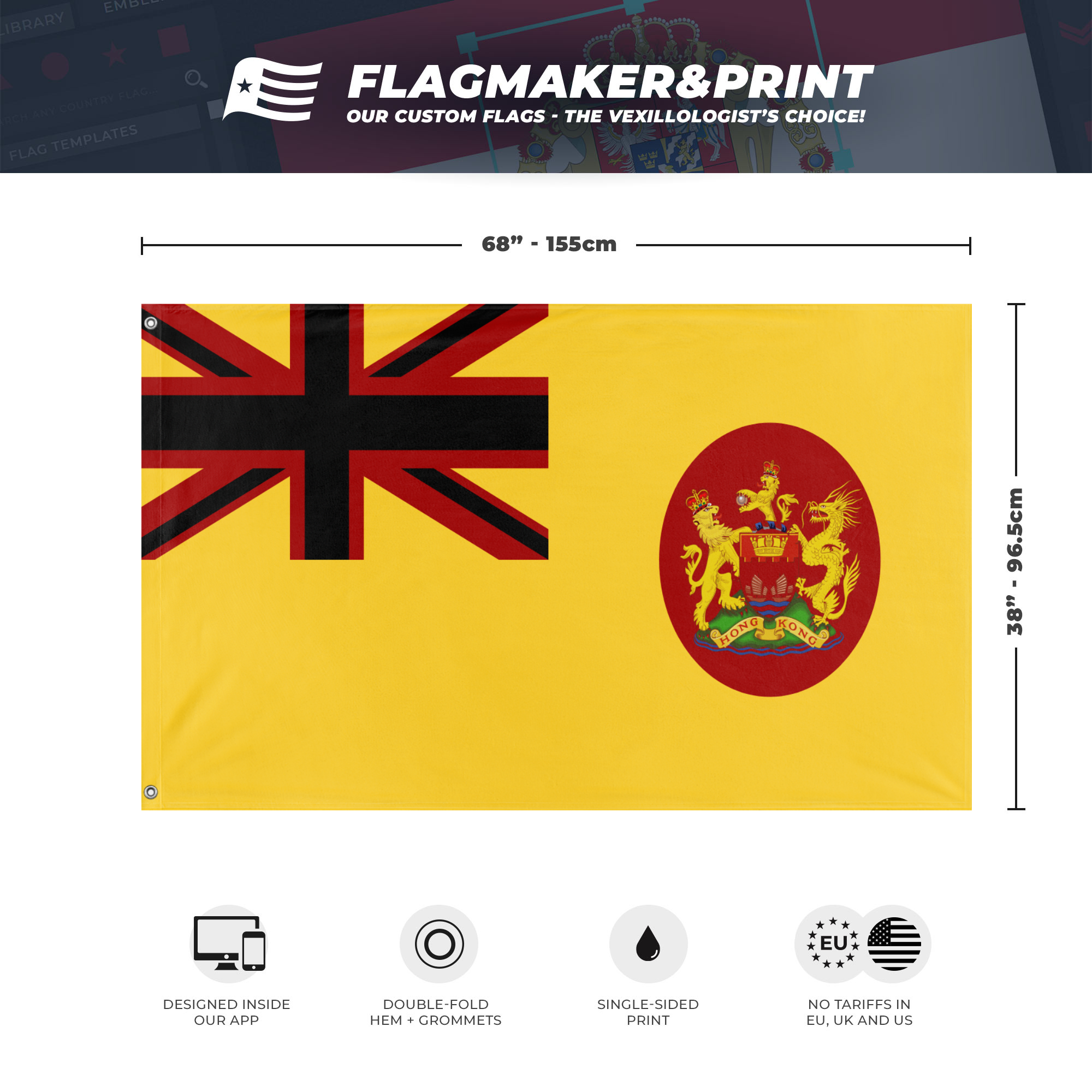 Hong Gwynedd flag (Flag Mashup Bot) – Flagmaker & Print
