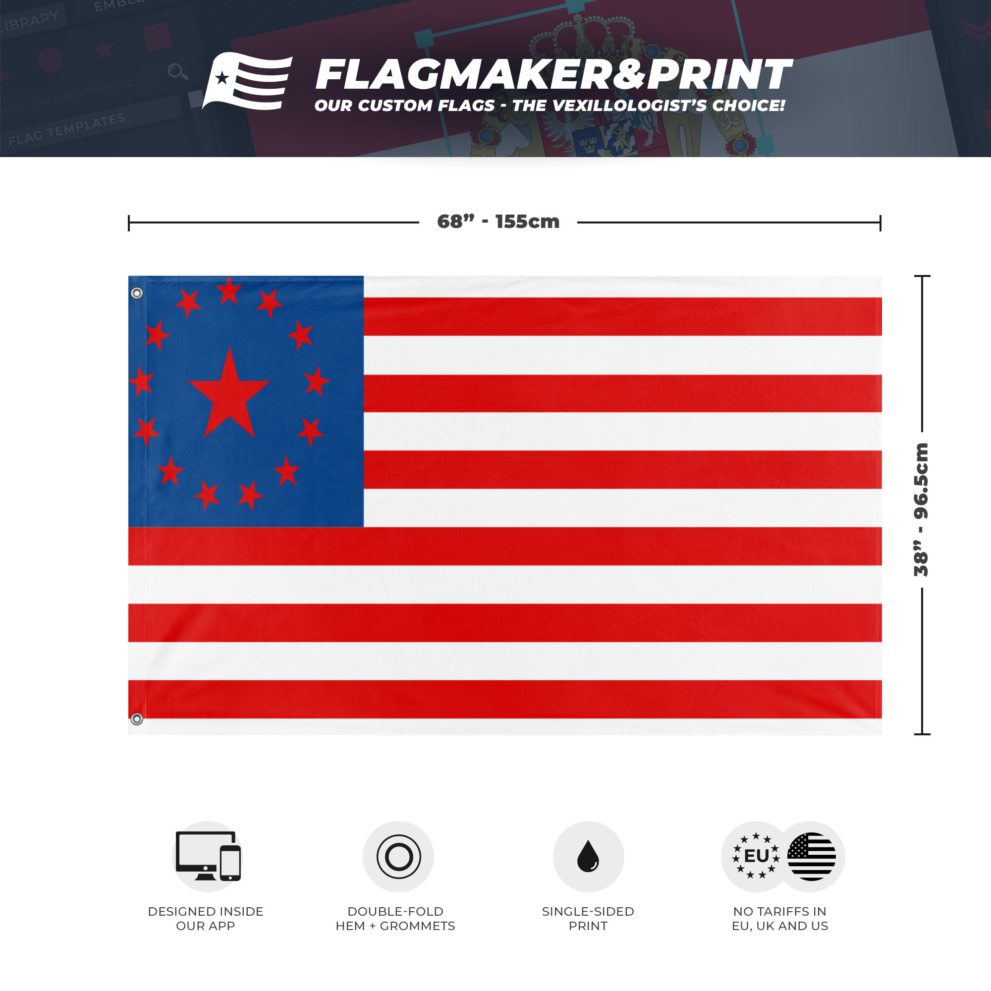 United Assyrians flag (Flag Mashup Bot) – Flagmaker & Print